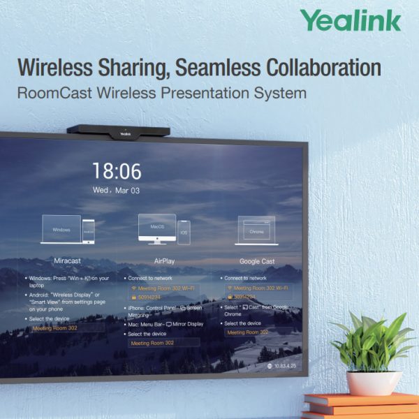 Yealink Roomcast – Wireless Presentation & Collaboration System – PT ...